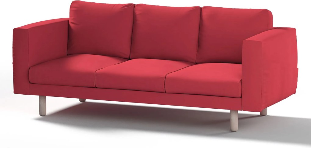 Potah na pohovku IKEA Norsborg 3-místná barva červená látka pletený vzor