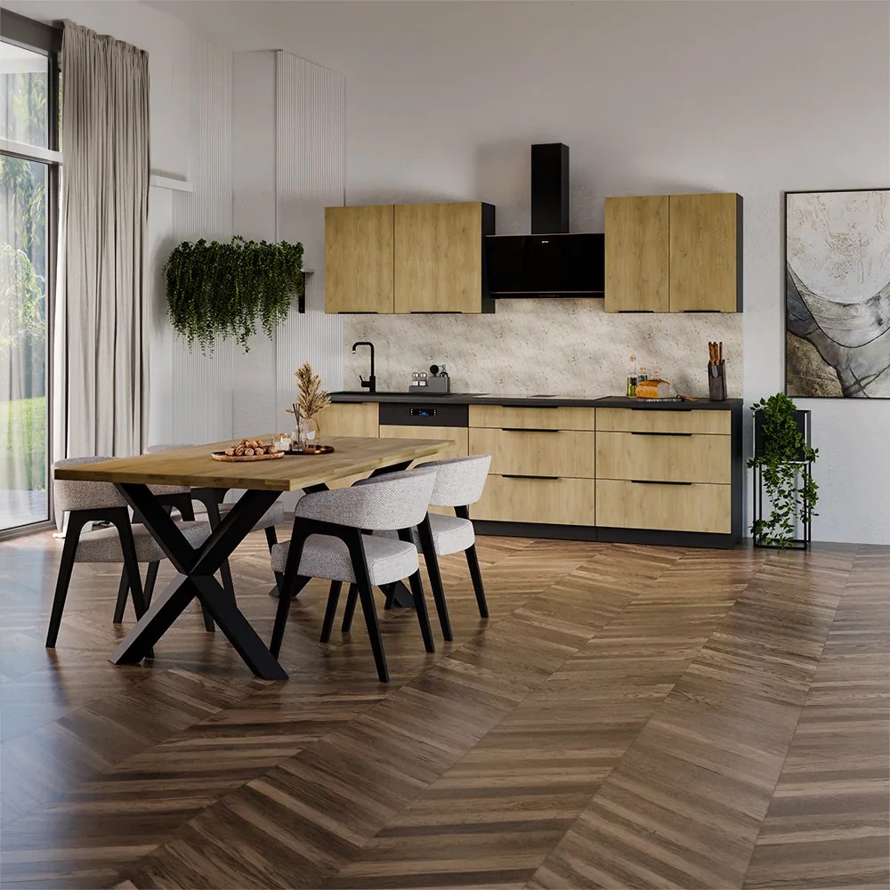 CREMONA cc | horní skříňka 60 NAGU-36 1F výklopná | 60 cm | HLUBOKÁ | černá/cremona