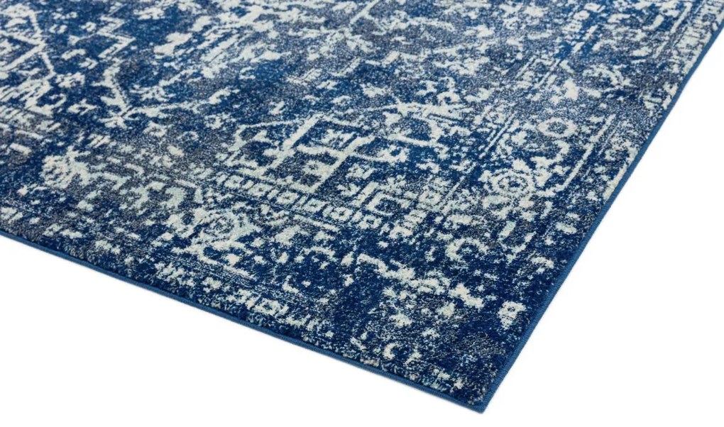 Modrý koberec Dinamo Oriental Navy Rozměry: 240x340 cm