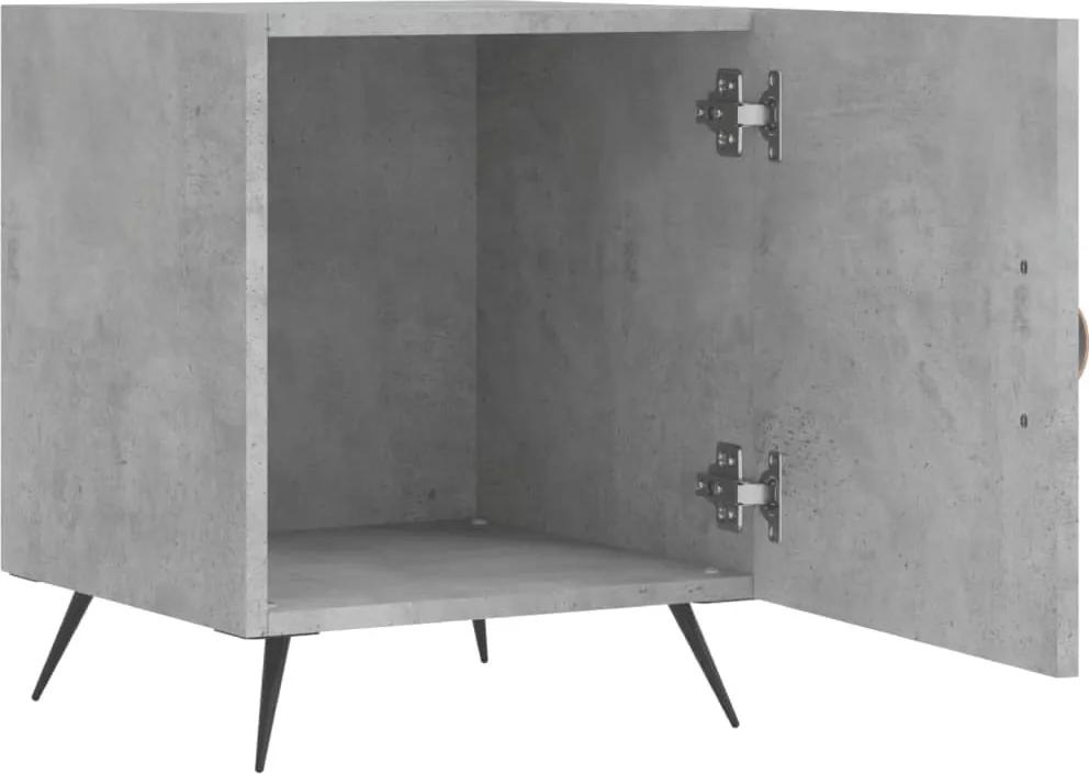 vidaXL Noční stolek 40 x 40 x 50 cm kompozitní dřevo [827508] Barva: Betonová šedá