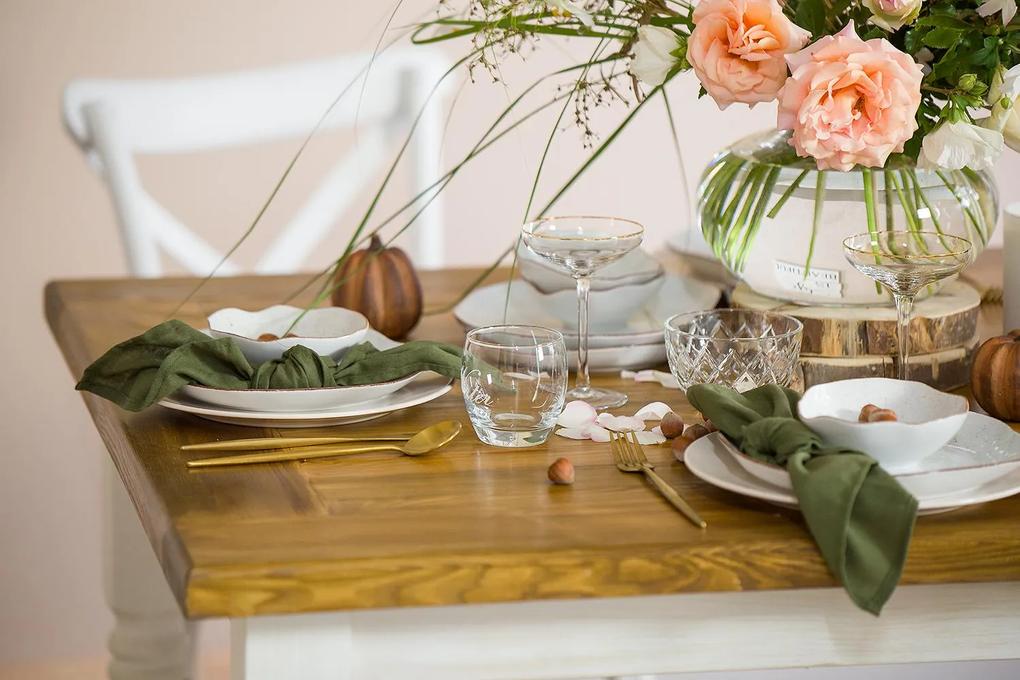 ARTEN Rustikální jídelní stůl POPRAD MES01B - borovice (bílý vosk) ROZMĚR: (š/h/v) 160 x 80 x 76 cm