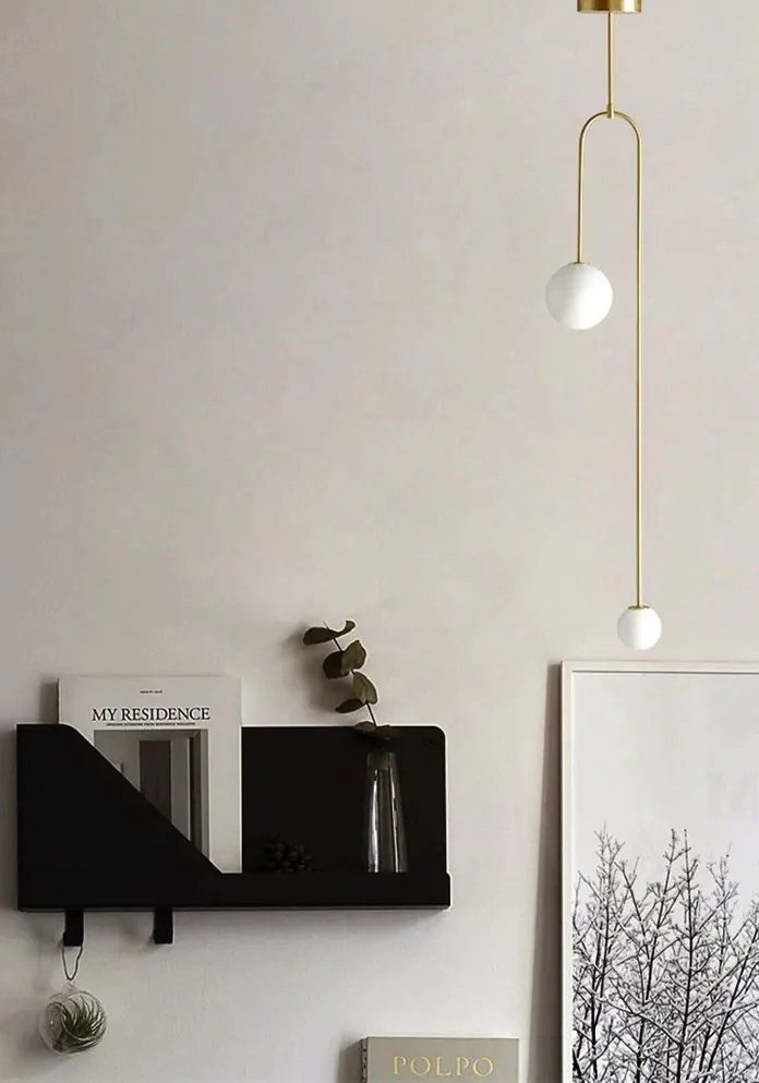 Toolight, závěsné svítidlo 2xG9 APP964-2CP, zlatá, OSW-04049