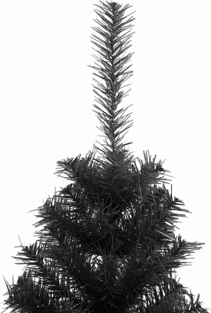 Umělý vánoční stromek se stojanem černý 150 cm PVC 321000