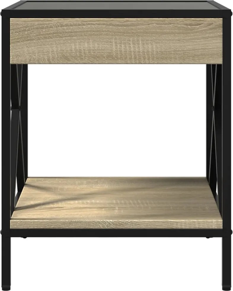 Noční stolek s Infinity LED dub sonoma 40 x 40 x 49 cm 3284097