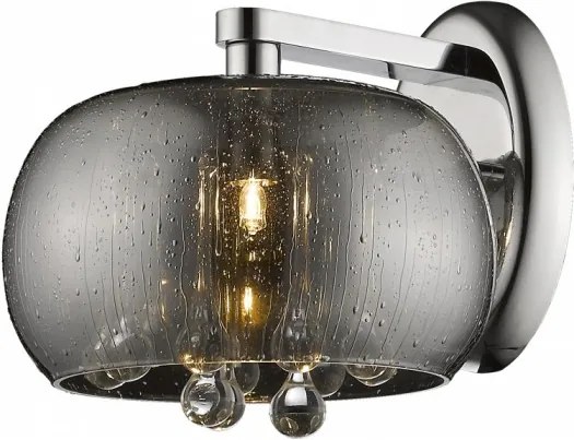 Zumaline Nástěnné svítidlo RAIN 1D | Ø22cm, stříbrná, chrom | Zuma Line (W0076-01D-F4K9)