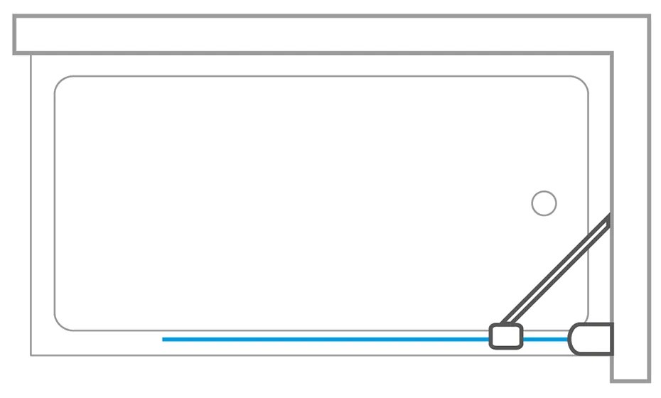 Vanová zástěna pevná PXV1 1517 mm 635–660 Transparent S Brillant PXV1 /700 453-7000000-00-02