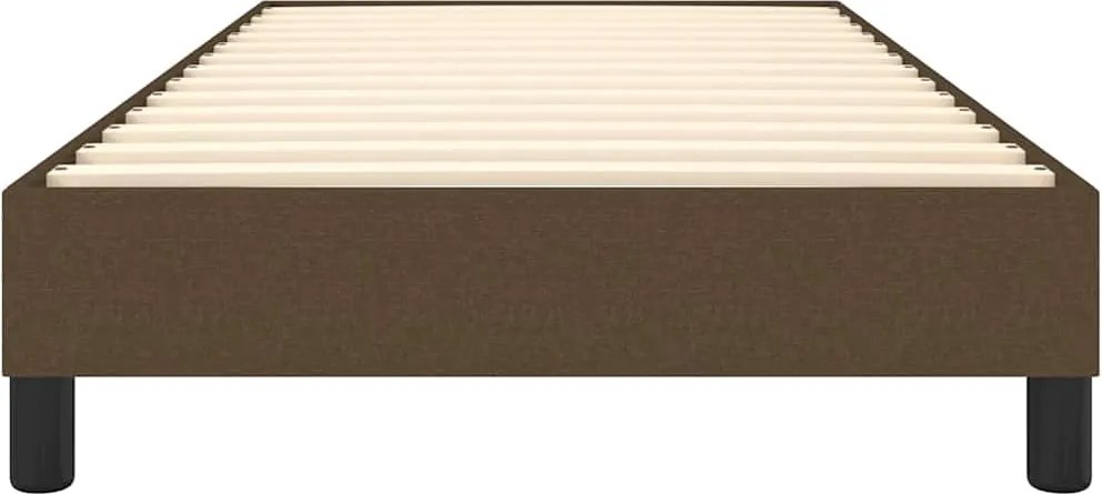 Rám postele s boxspringem tmavě hnědý 90 x 200 cm textil 3120487