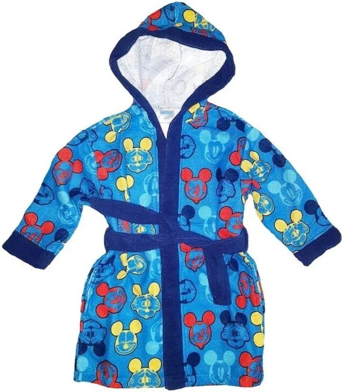 Dětský / chlapecký župan z mikrovlákna s kapucí Mickey Mouse - Disney, 98 / 104