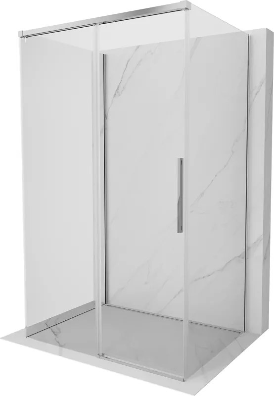 Mexen Rox-3S, 3-stěnný sprchový kout 105 x 110 cm, čiré sklo, chromový profil, 8C2-105-110-01-00-3S