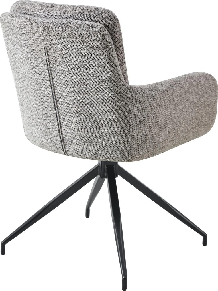 Sada 2 jídelních židlí Pickett látka – taupe