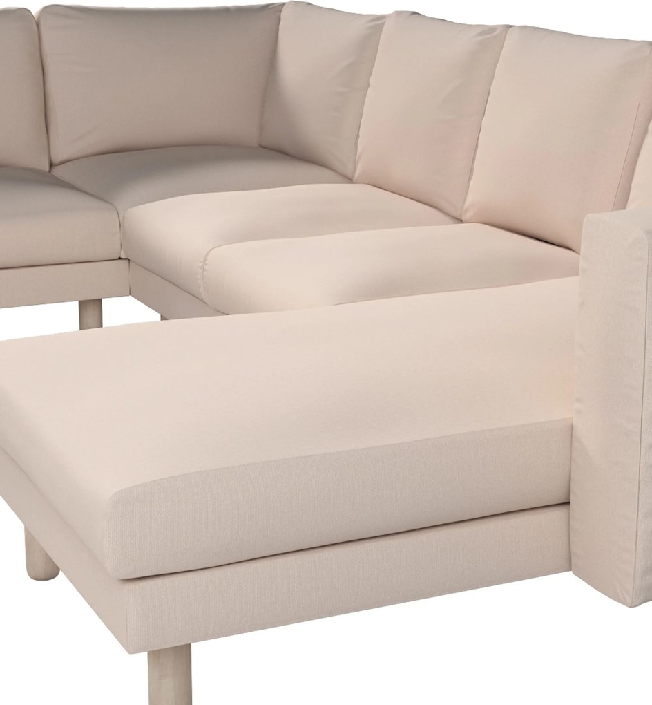 Potah na pohovku IKEA Norsborg rohová, 5-místná se šezlongem barva růžová látka pletený vzor