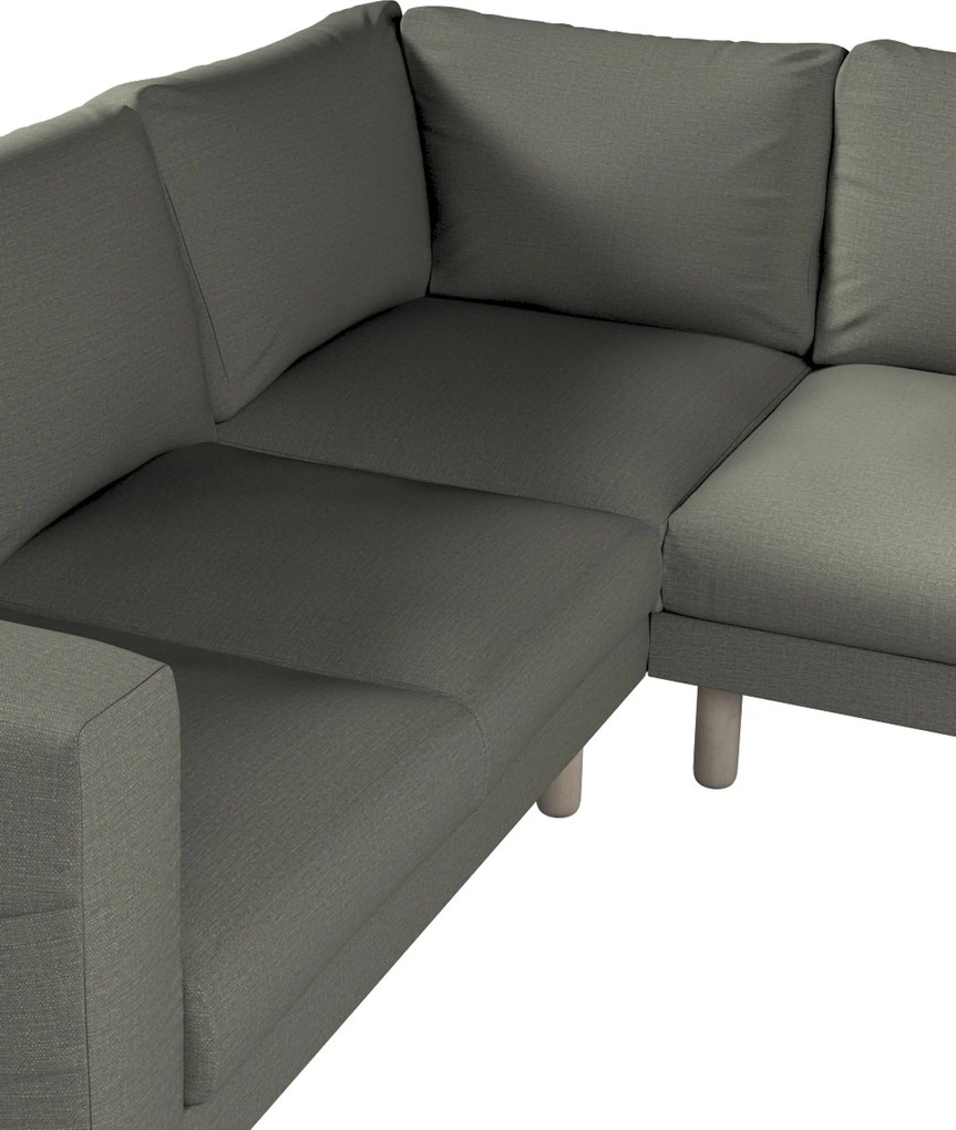 Potah na pohovku IKEA Norsborg rohová 4-místná barva šedá látka pletený vzor