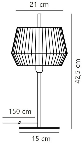 Nordlux - Stolní lampa DICTE 1xE14/40W/230V bílá/černá