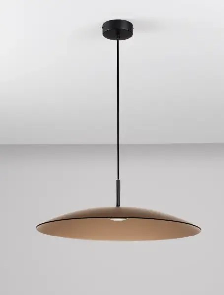 LED černo-moce hnědý moderní lustr Polifemo