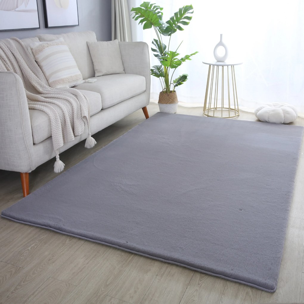 Ayyildiz, Běhoun Pouffy 5100 Grey, 80x250, šedá, obývací pokoj