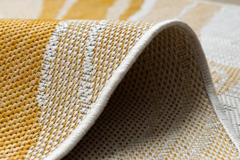 Dywany Łuszczów, Kusový koberec Sion Sisal Marble 22169 ecru/yellow – na ven i na doma, 120x170, žlutá, chodba / předsíň