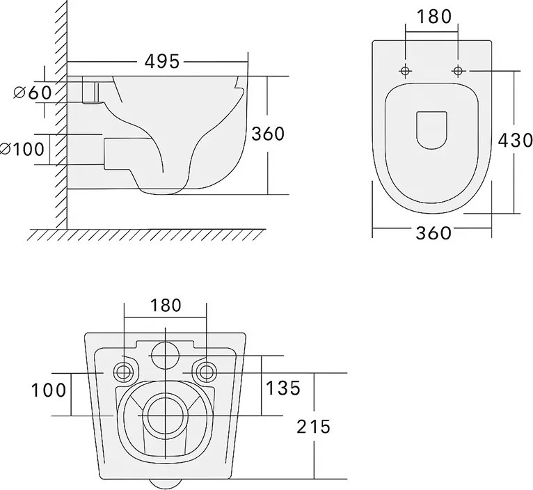 BPS-koupelny Podomítkový modul Geberit DuoFix s WC mísou LE-WH-TR-02 + ovládací tlačítko Delta 01 bílá