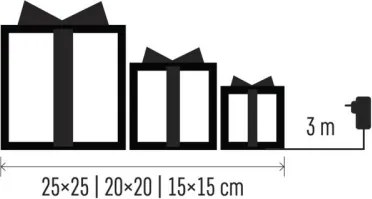LED dárky EMOS DCFC10 ZY2235 230V studená bílá s časovačem