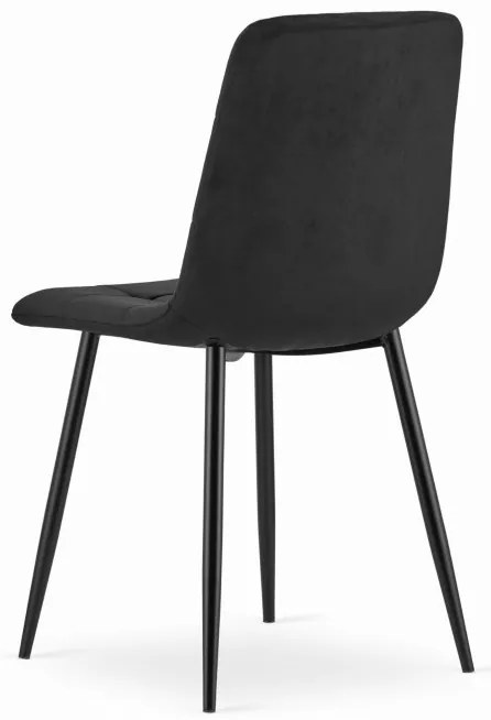 Set jídelních židlí KARA černé (4ks)