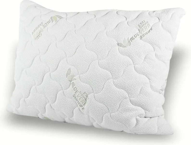 Prošívaný antialergický polštář 50×70 cm Aloe Vera EMI 1+1 ZDARMA