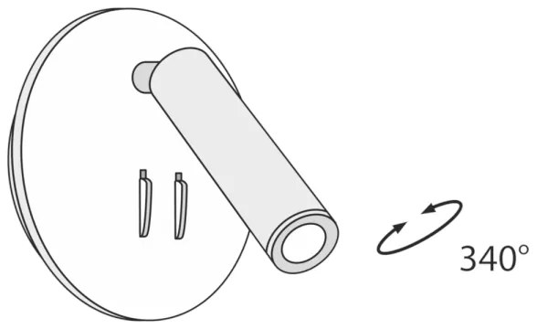 Maytoni C176-WL-01-6W-B - LED Nástěnné bodové svítidlo IOS LED/9W/230V černá