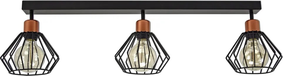 Lampa Stropní Svítidlo Loft Edison z drátu 719-3