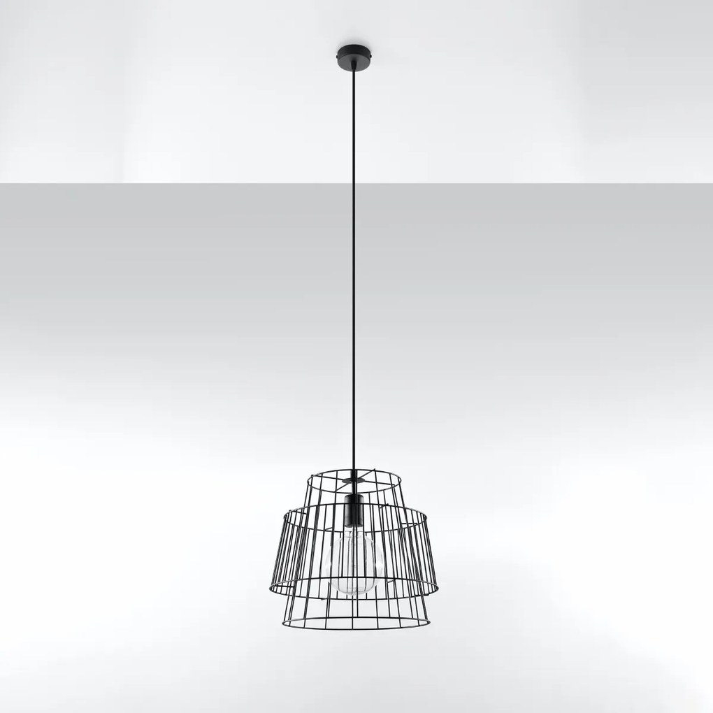 Sollux Lighting Závěsné svítidlo GATE černé
