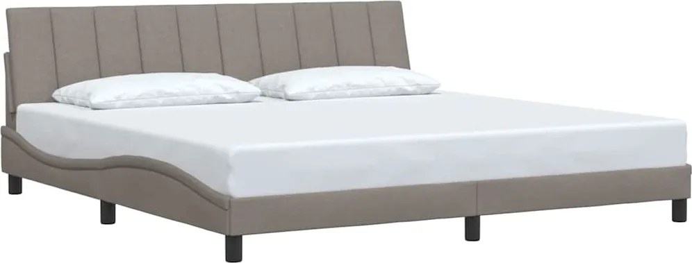 Rám postele bez matrace Hanko taupe 200 x 200 cm textil 3310416