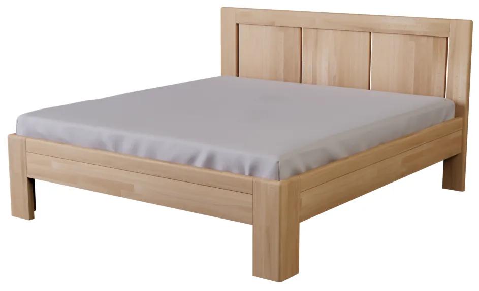 Masivní postel RUMBA - Solwo Design Dřevo a odstín oleje: BUK Cink - Olejování přírodní, Rozměr spací plochy: 220x200