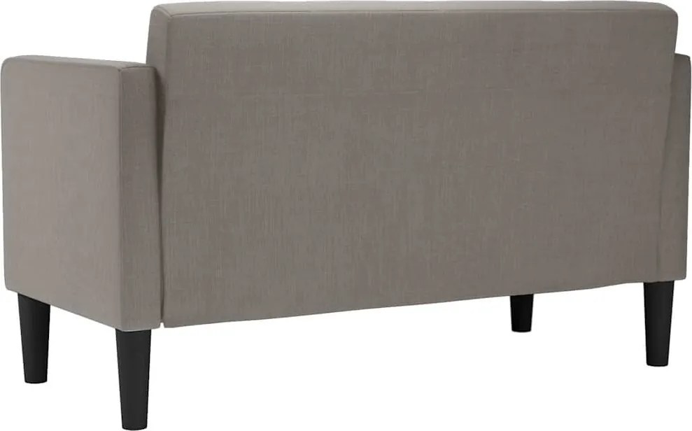 vidaXL Loveseat Sofa 111 cm textil [4100561] Barva: taupe