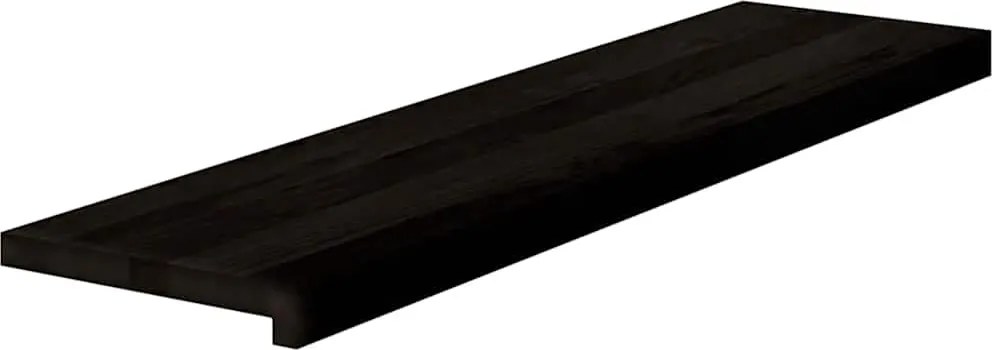 Nášlapy na schody 16 ks hnědo-černé 100x30x2 cm masivní dub 3283058