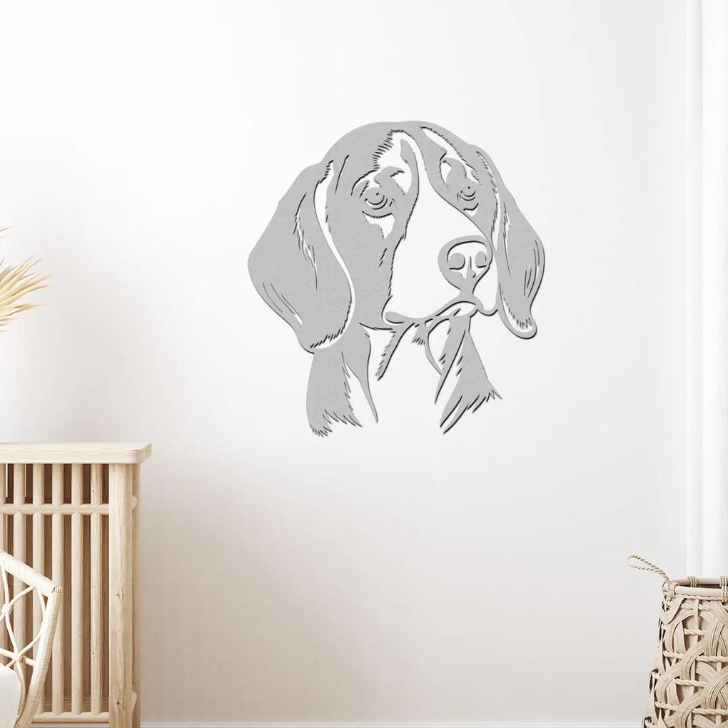dřevo života Dřevěný obraz psa Bígl Rozměry (cm): 56x60, Barevný vzor: Borovice - limitovaná edice