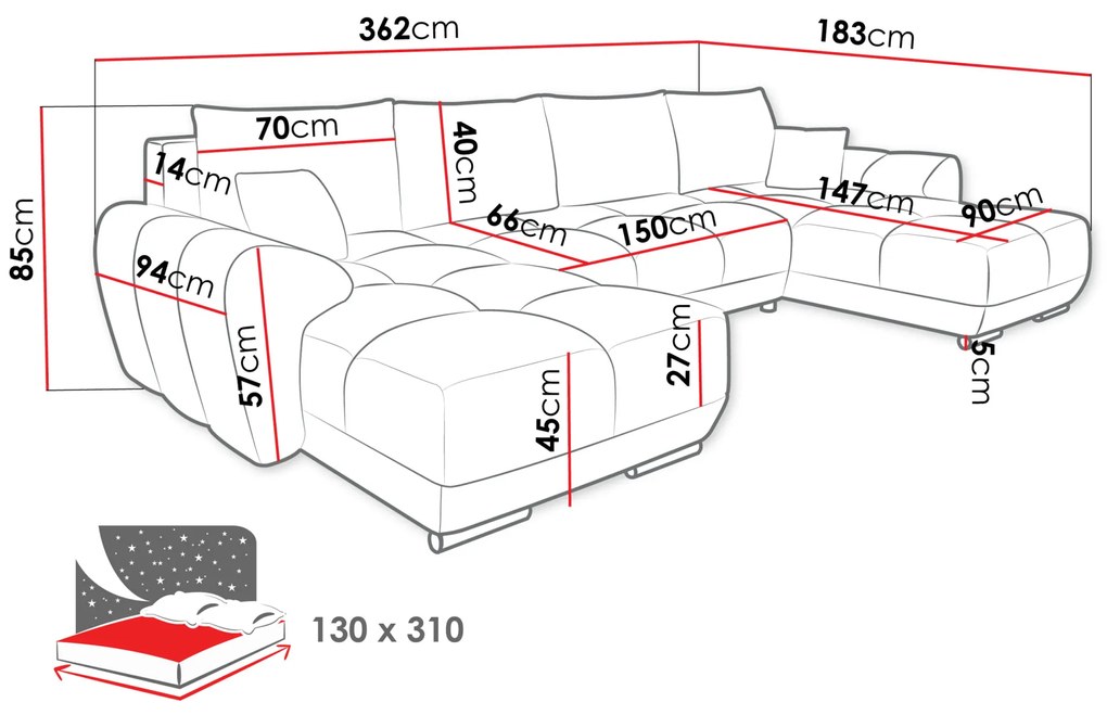 Rozkládací sedačka do U KIKER - hořčicová