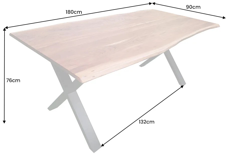 Designový jídelní stůl Massive X 180 cm akácie