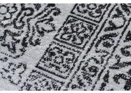 koberec NOBIS 84302 stříbro/antracit vzor rámu velikost 185x275 cm | krásné koberce cz
