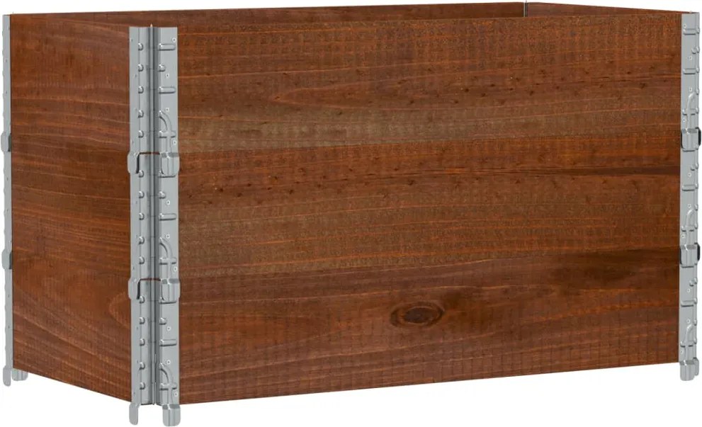 Zahradní truhlík hnědý 100 x 50 cm masivní borové dřevo 3295430