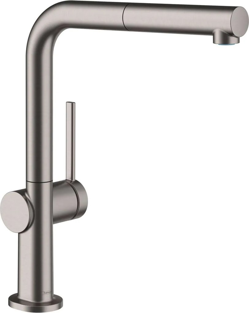 Hansgrohe Talis M54 - Dřezová baterie s výsuvnou koncovkou, kartáčovaný černý chrom 72845340