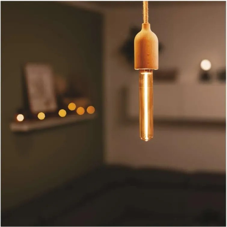 LED žárovka DECO FLAME T30 teplá bílá
