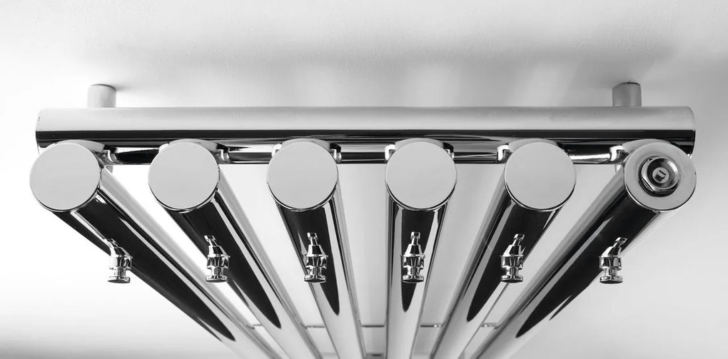 Sapho Pilon otopné těleso 418 x 1800 mm se šesti háčky pro ručník chrom IZ130T