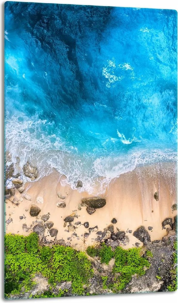 Skleněná Deska Panel Deska 30x52 Moře Tvrzené Sklo Kuchyně 7v1