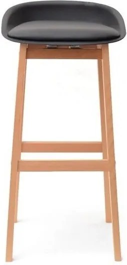 design4life Barová židle LOMELO - LIRO Černá/buk