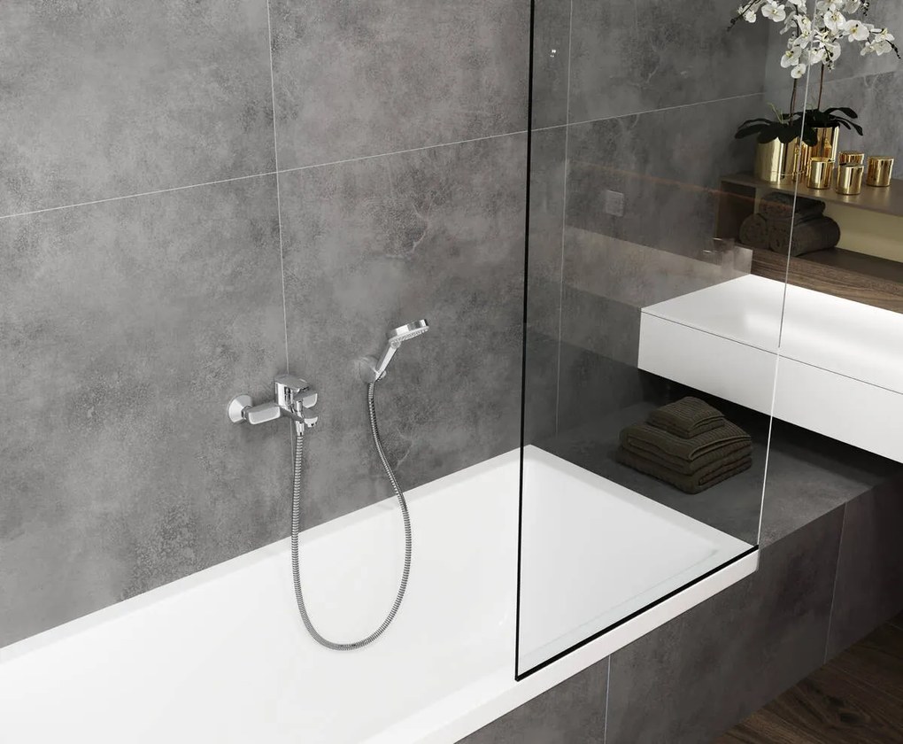 Hansgrohe Vernis Blend - Páková vanová baterie nástěnná, chrom 71440000