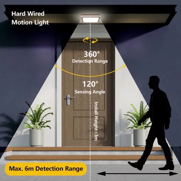 Brilagi -LED Venkovní stropní svítidlo BENE LED/18W/230V 21,5x21,5 cm hnědá IP54