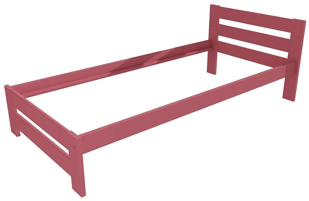 Vomaks Jednolůžková postel VMK005B Rozměr: 100 x 200 cm, Barva: barva růžová
