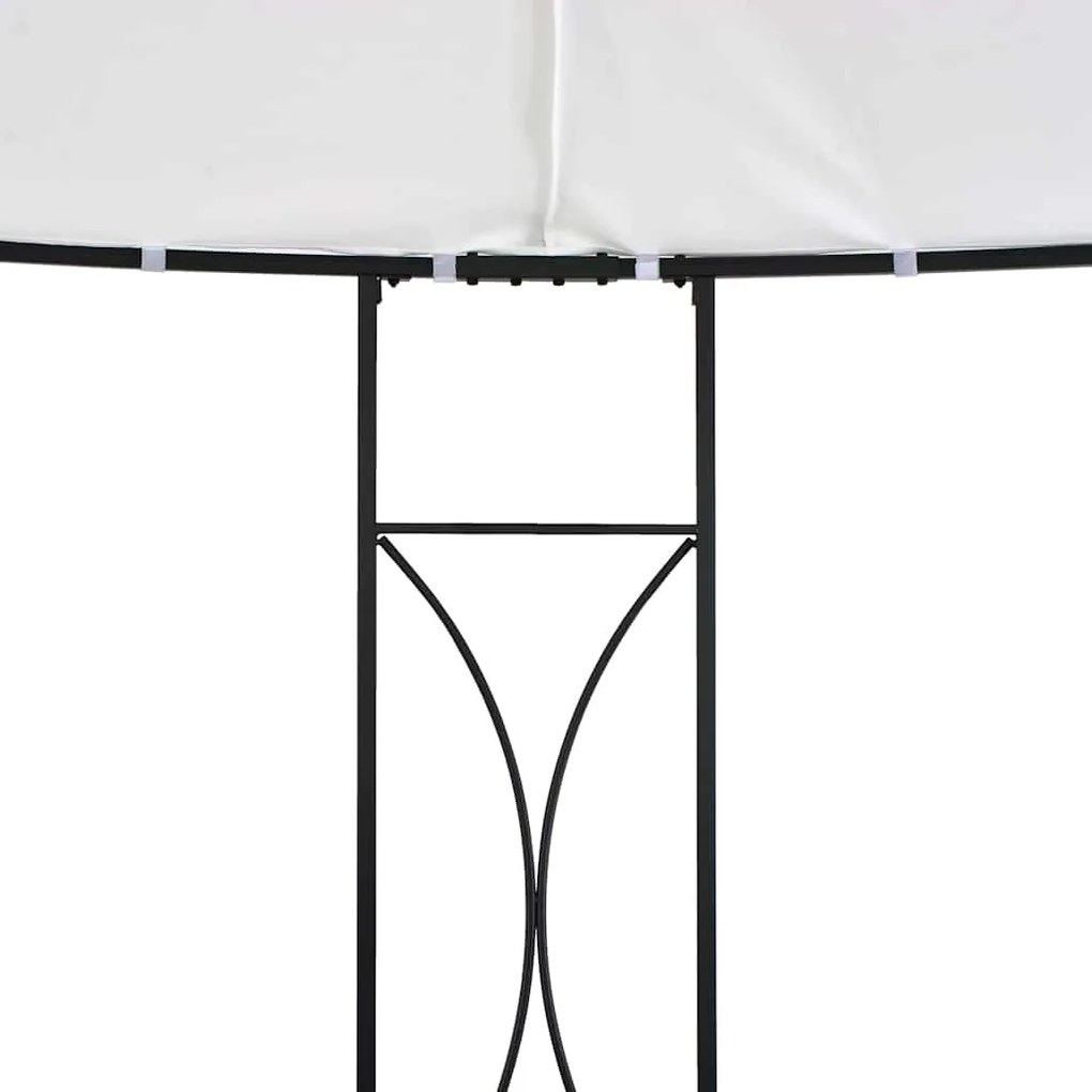 Altán 300 x 290 cm bílý kruhový 310030