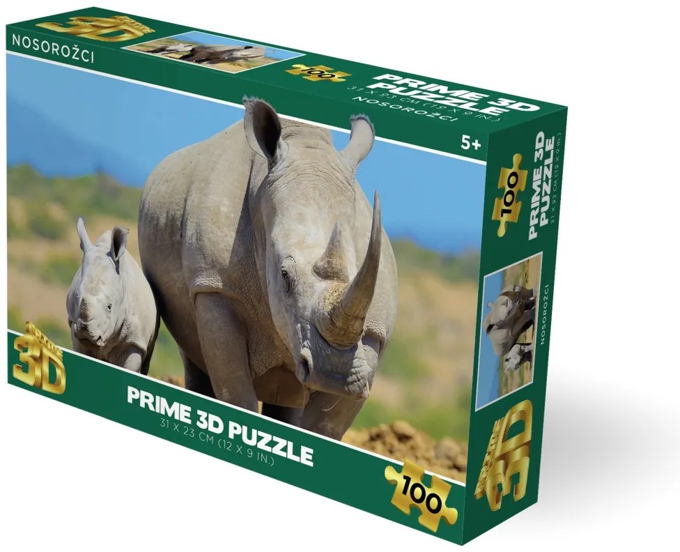 Puzzle 3D - Nosorožci