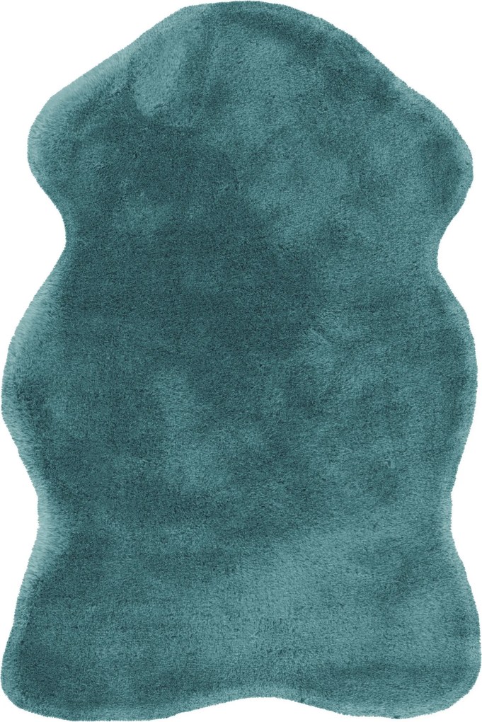 XXXLutz UMĚLÁ KOŽEŠINA, 60/90 cm, tyrkysová - Online Only koberce & rohožky - 005937116503