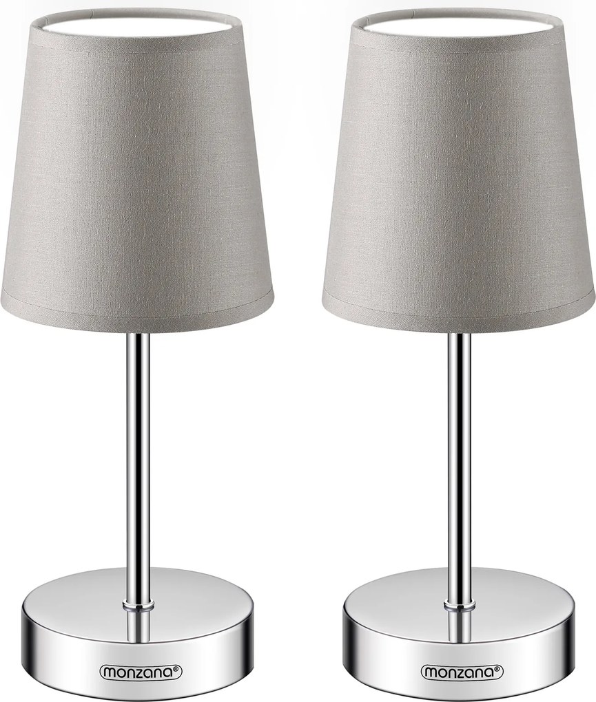 Stolní lampa Lumière sada 2 ks šedohnědý 32x13x13cm