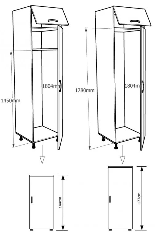 Spodní skříňka IN MDF FRIZ 60 B - cashmere lesk