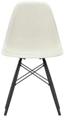 Eames Plastic Chair DSW černě lakovaný javor oblázková bílé na tvrdou podlahu Vitra
